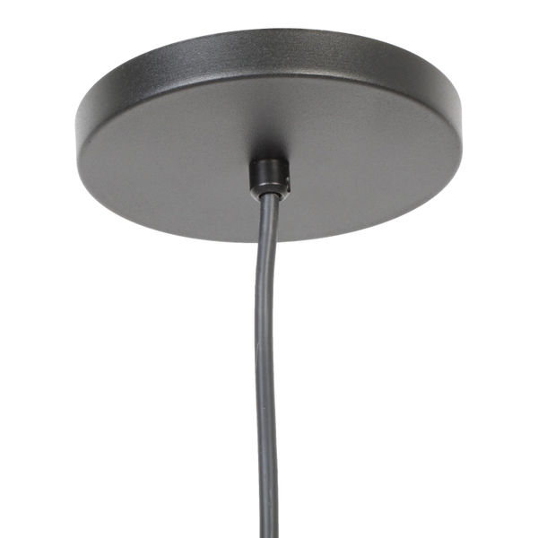 LAMPARA DECORATIVA COLGANTE MAXXI 8057 COLOR CROMADO DETALLES NEGROS ...