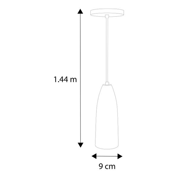 LAMPARA DECORATIVA COLGANTE MAXXI 8057 COLOR NEGRO MATE UNA LUZ | The ...