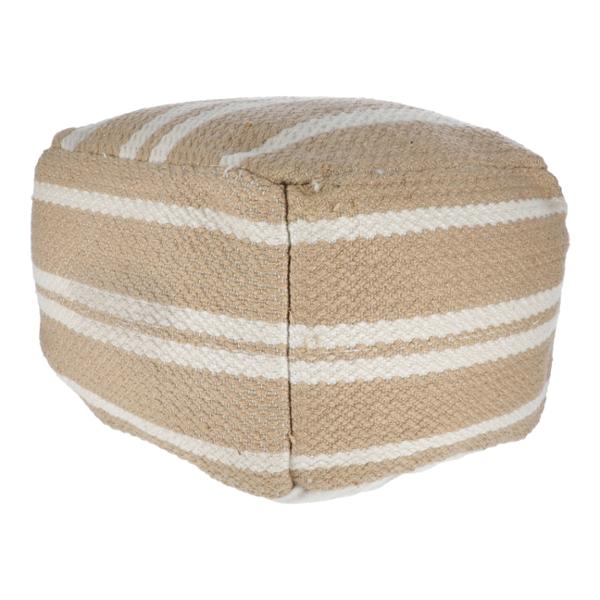 PUFF BEIGE 35.5 X 50.8 X 50.8 CM DE POLIÉSTER | The Home Depot México