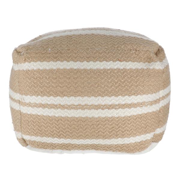 PUFF BEIGE 35.5 X 50.8 X 50.8 CM DE POLIÉSTER | The Home Depot México