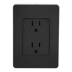 APAGADORES SENCILLOS CON PLACA PLÁSTICO NEGRO | The Home Depot México