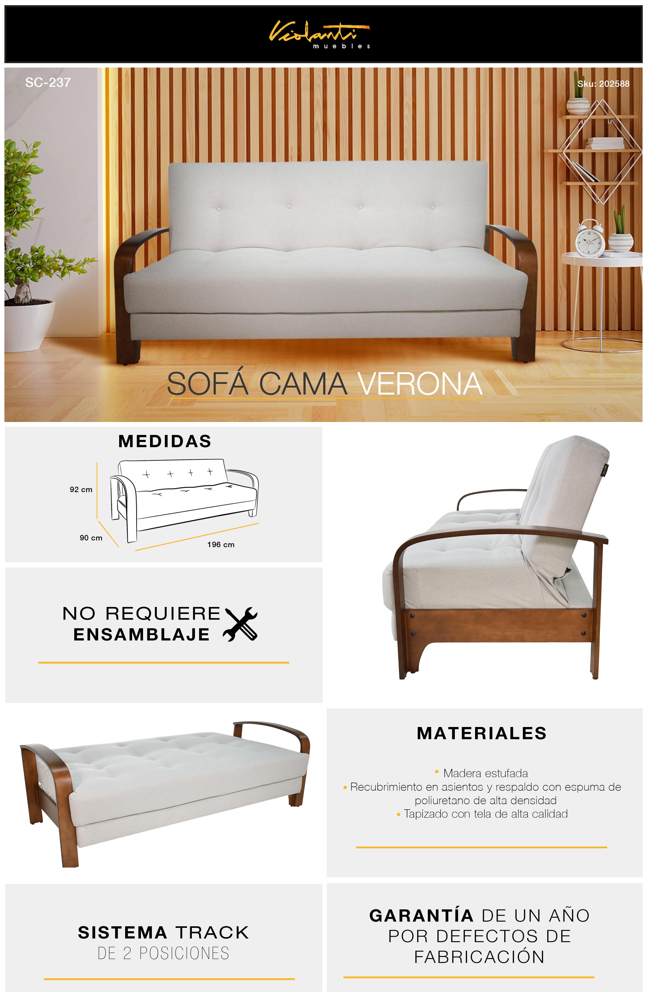 Sofa Cama Verona | The Home Depot México