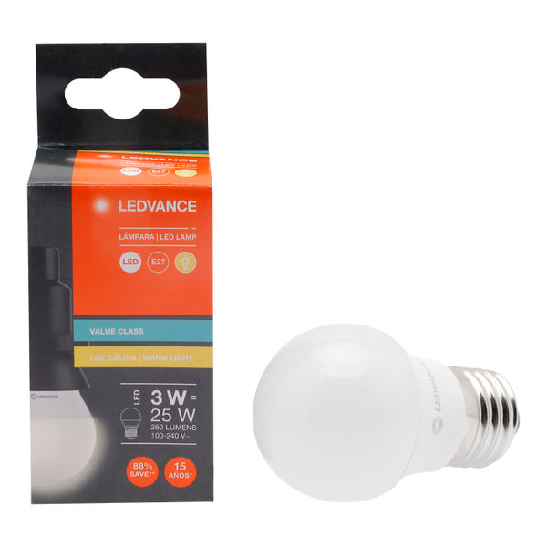 FOCO LED P14 LEDVANCE 3 W 260 LÚMENES LUZ BLANCA CÁLIDA | The Home Depot México