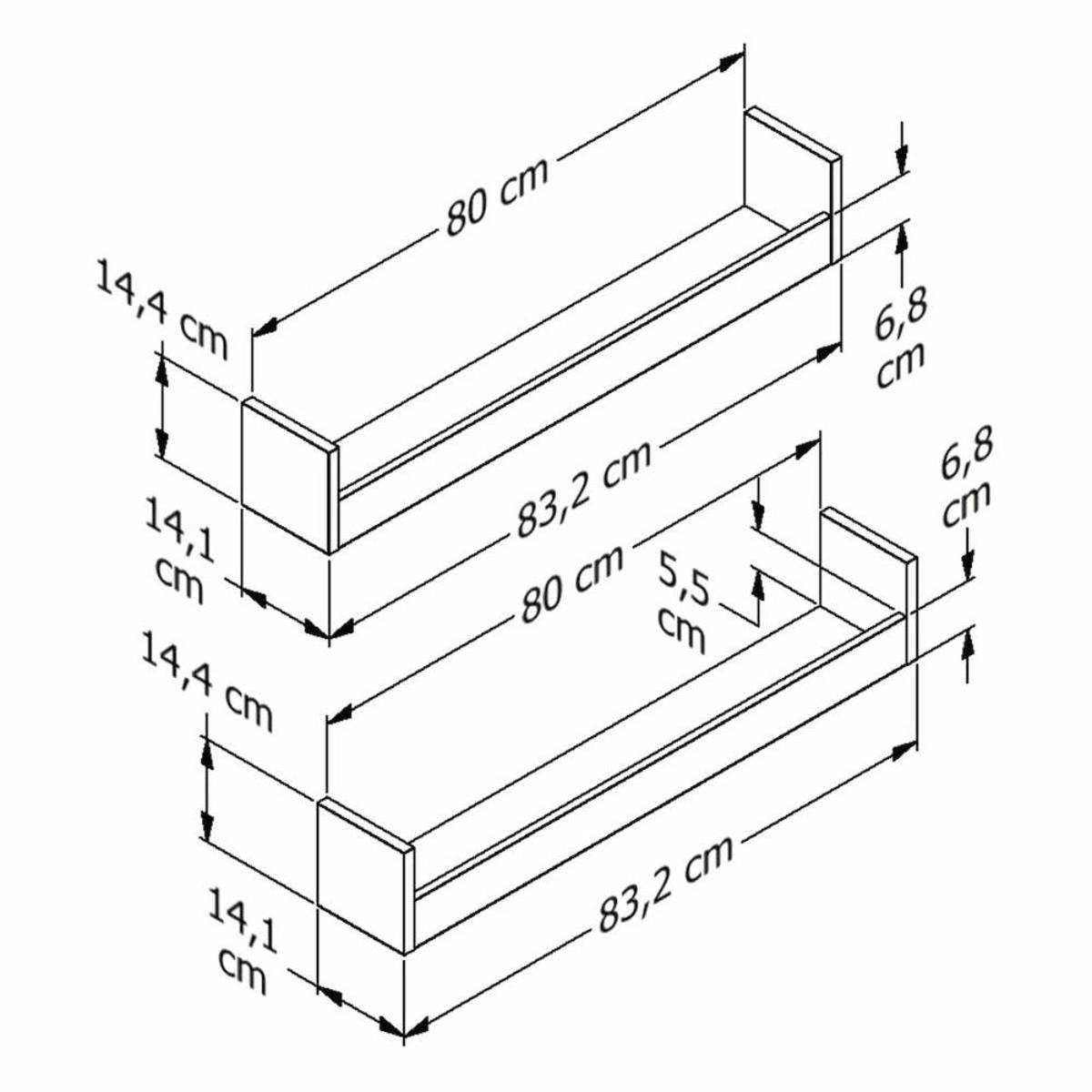 JUEGO DE 2 REPISAS OPCIONES FLOTANTES 14 X80 CM (TZALAM TEXTURIZADO ...