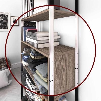 PLAYCON ESTANTE ORGANIZADOR DECORATIVO 6 NIVELES 172X81 CM (ROBLE ...