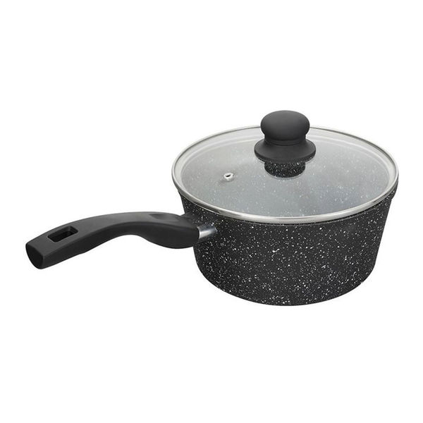 OLLA CON TAPA DE 18 CM MÁRMOL NEGRO | The Home Depot México