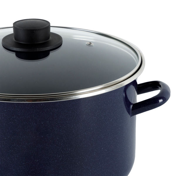 OLLA DE 26CM AZUL MARINO ACERO ESMALTADO | The Home Depot México