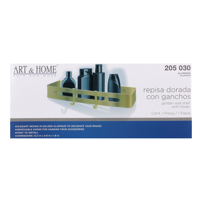 REPISA RECTANGULAR CON GANCHOS | The Home Depot México