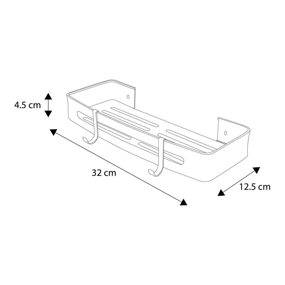 REPISA RECTANGULAR CON GANCHOS | The Home Depot México - Ventas a ...
