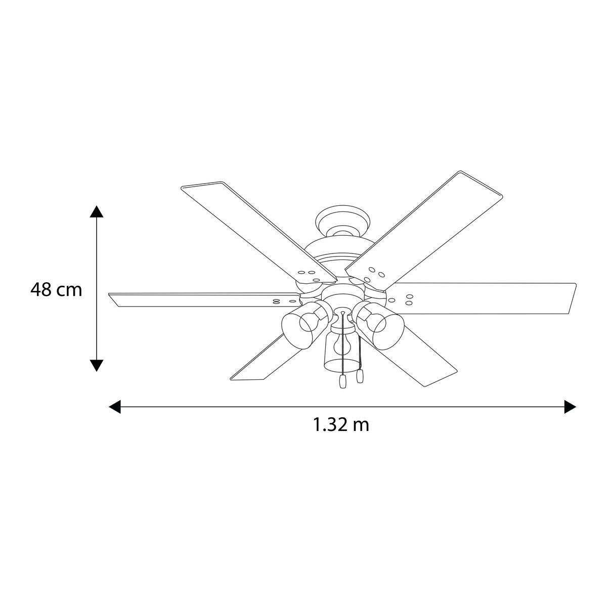 VENTILADOR DE TECHO HILMOUTH 52 PULGADAS CON LUZ LED | The Home Depot ...