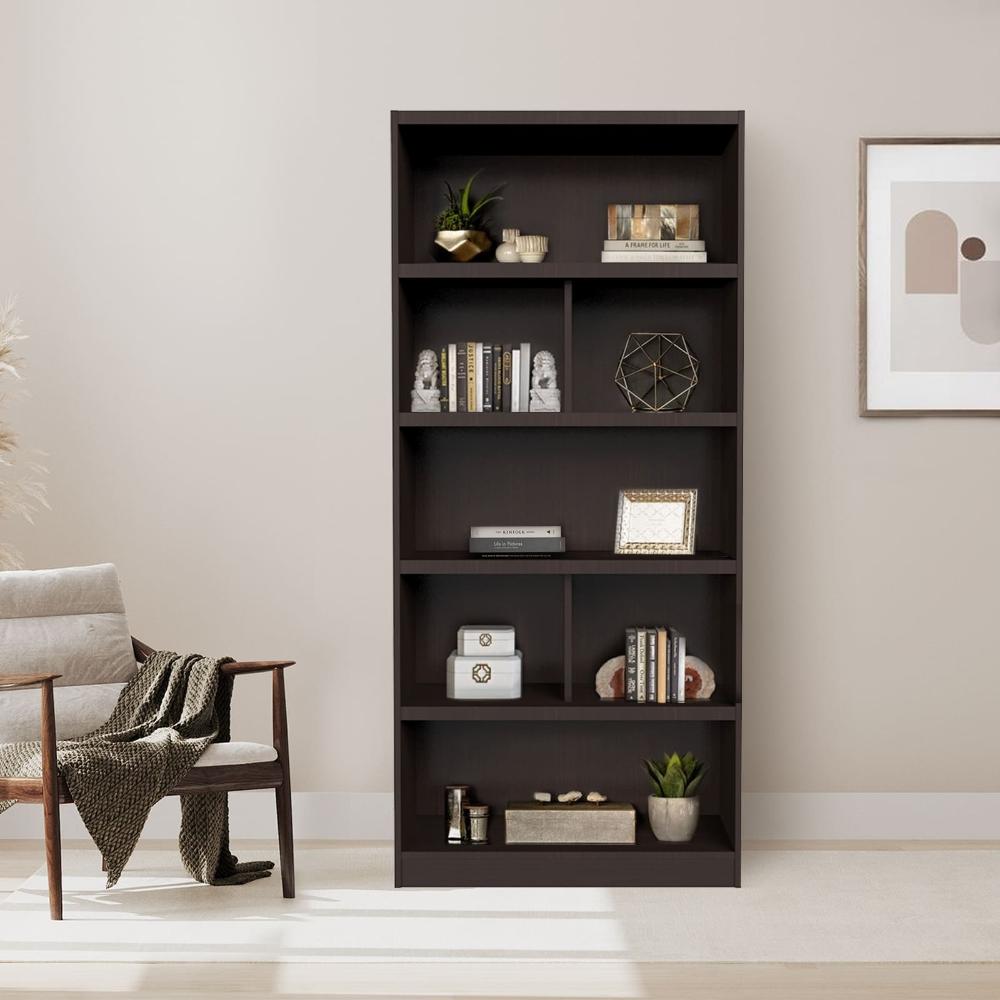 LIBRERO 178CM NIKOLA CHOCOLATE | The Home Depot México