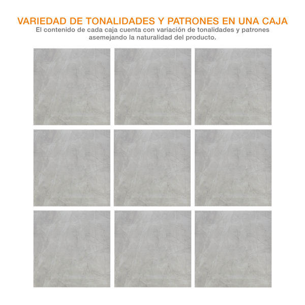 PISO CERÁMICO STELLA GRIGIO 60 X 60 CM CAJA CON 1.44 M2 | The Home ...