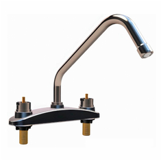 LLAVE MEZCLADORA PARA FREGADERO CROMADA GFD300 | The Home Depot México