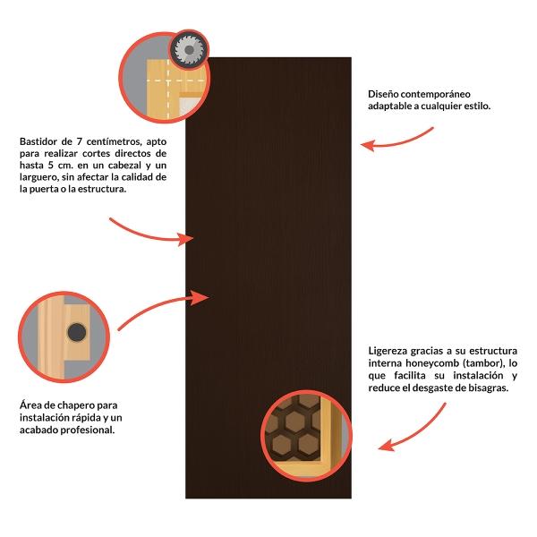 PUERTA TAMBOR ROBLE EVERBILT EXPRESS 70X213 | The Home Depot México ...