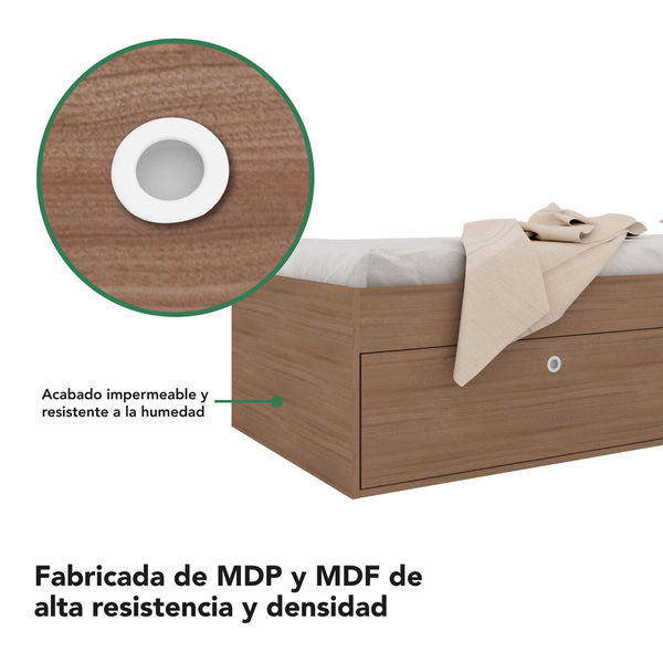 Base Cama Individual Con Cajones Madera | The Home Depot México
