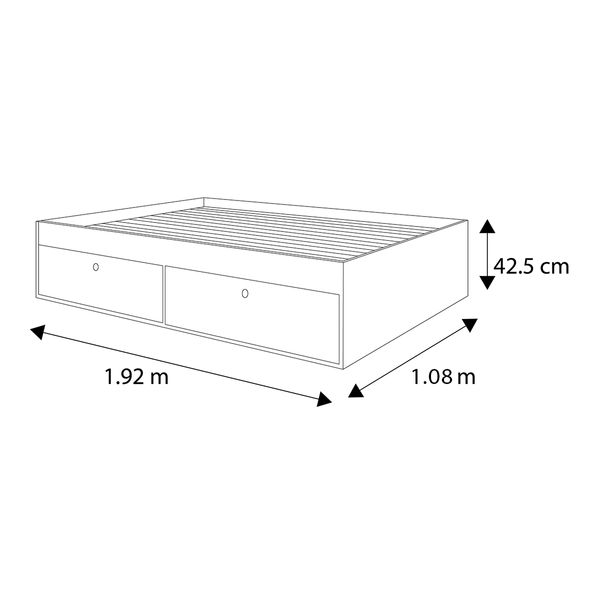 Base Cama Individual Con Cajones Madera | The Home Depot México
