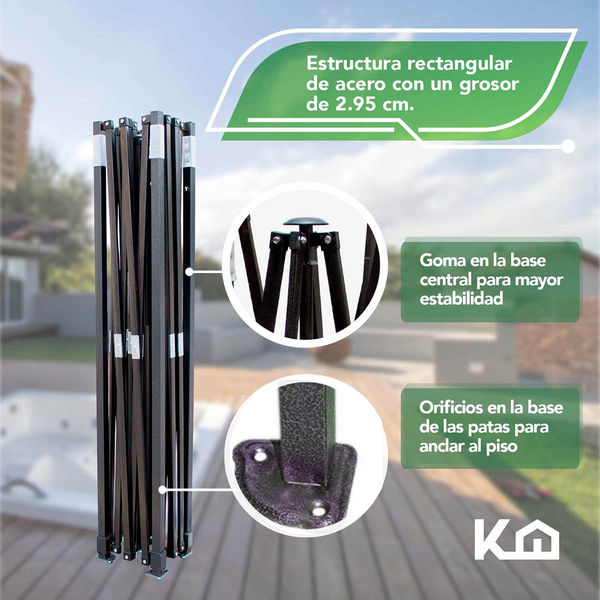 Toldo Blanco Plegable 2x2m Con Bolsa The Home Depot México