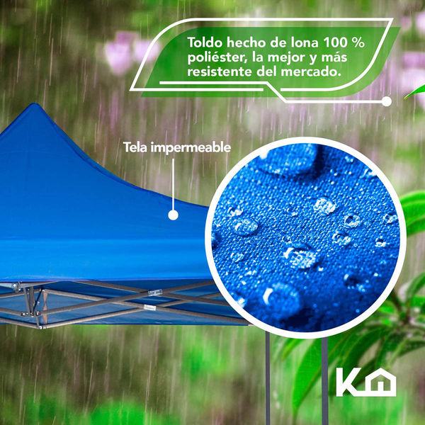 Toldo Azul Plegable 3x4.5M Con Bolsa | The Home Depot México