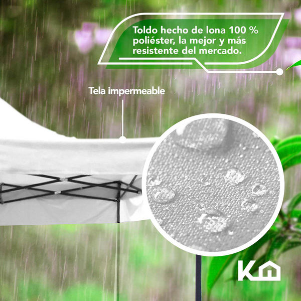 Toldo Blanco 3x3M Con Pared Transparente | The Home Depot México