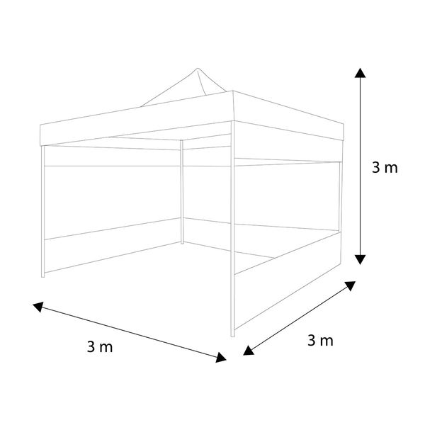 Toldo Blanco 3x3M Con Pared Transparente | The Home Depot México