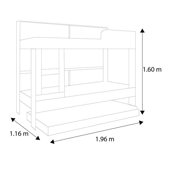 Litera Doble Individual Base Individual | The Home Depot México