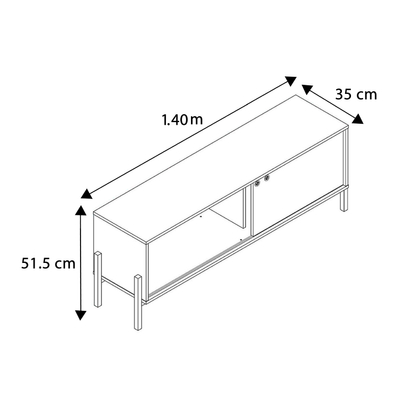 MESA 51.5 CM X 1.40 M X 35 CM DE TV | The Home Depot México
