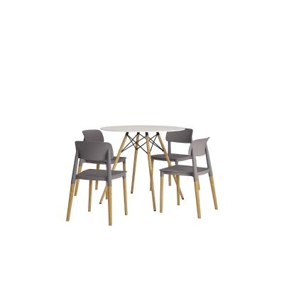 COMEDOR REDONDO PARA 4 PERSONAS, MODERNO EAMES ESTOCOLMO MIDTOWN ...