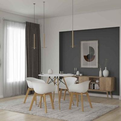 COMEDOR REDONDO PARA 4 PERSONAS, MODERNO EAMES GENOVA MIDTOWN CONCEPT ...