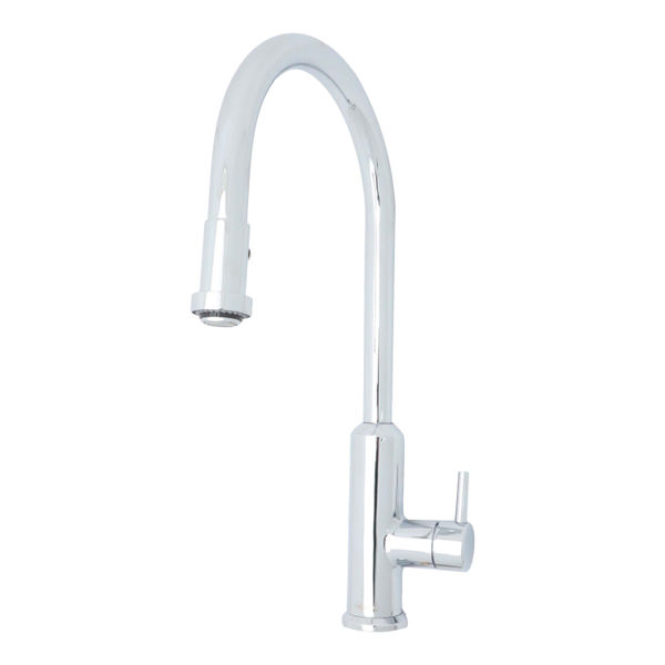 MONOMANDO PARA FREGADERO ADARA, RETRÁCTIL CON DOS TIPOS DE CHORRO | The ...