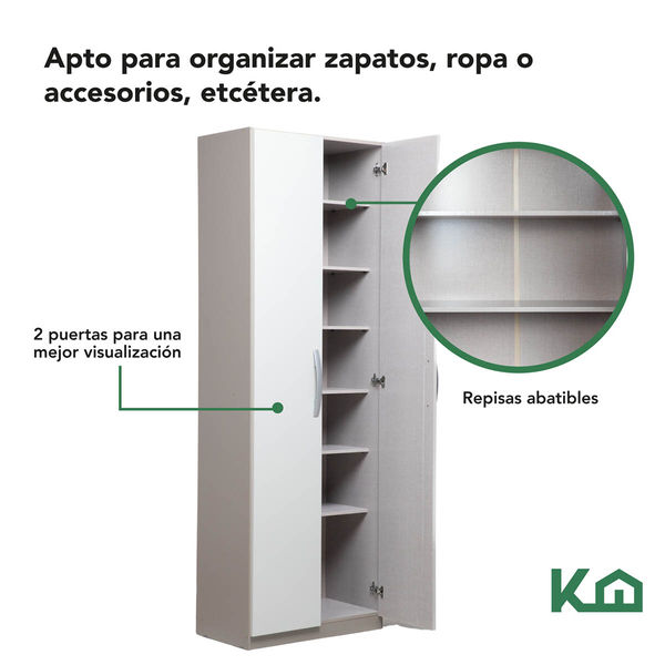 Armario Con 2 Puertas Repisas Abatibles | The Home Depot México