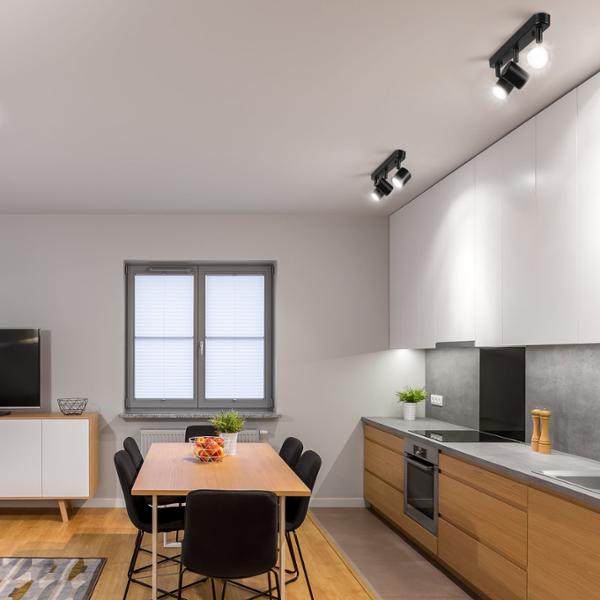 LÁMPARA DIRIGIBLE DE 11.8 X 5.45 X 9 CM NEGRO 4 PIEZAS | The Home Depot ...