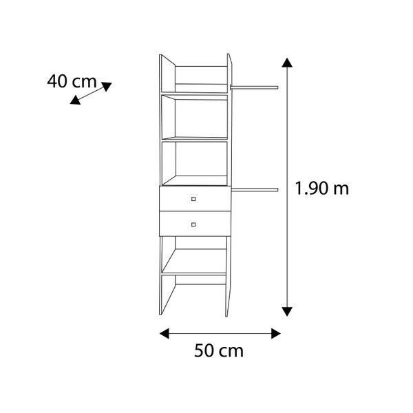 CLOSET VERONA CAJONERA PREMIUM AJUSTABLE LOMBARDIA | The Home Depot México
