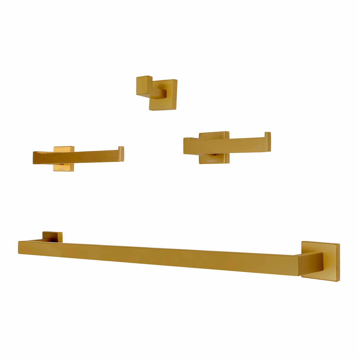SET DE 4 ACCESORIOS PARA BAÑO TECNOBATH DORADO | The Home Depot México ...