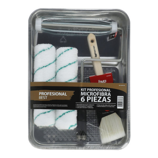 KIT PROFESIONAL DE MICROFIBRA PARA PINTAR BYP 6 PIEZAS | The Home Depot ...