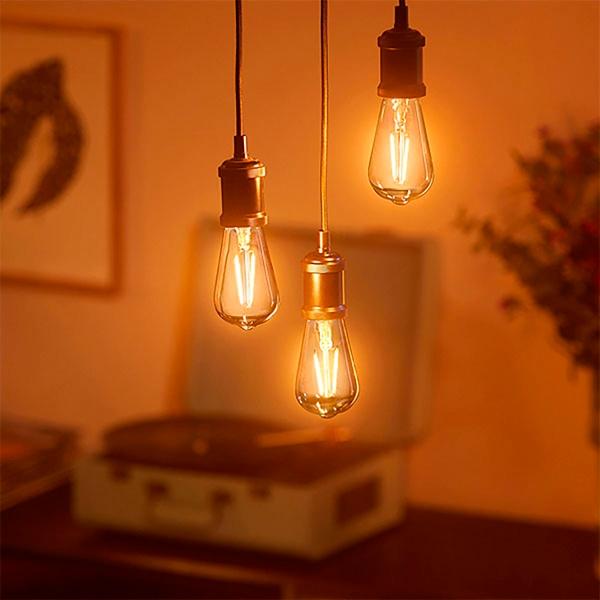 FOCO PHILIPS LED FILAMENTO ST19, CLARO LUZ CÁLIDA BASE E26 | The Home ...