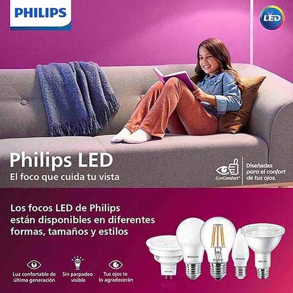 FOCO PHILIPS LED FILAMENTO ST19, CLARO LUZ CÁLIDA BASE E26 | The Home ...