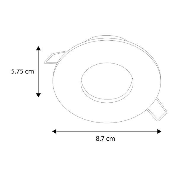 LÁMPARA DE EMPOTRAR EN TECHO TIPO DOWNLIGHT 5.75 X 8.7 CM 1 LUZ BLANCO LUZ NEUTRA | The Home ...