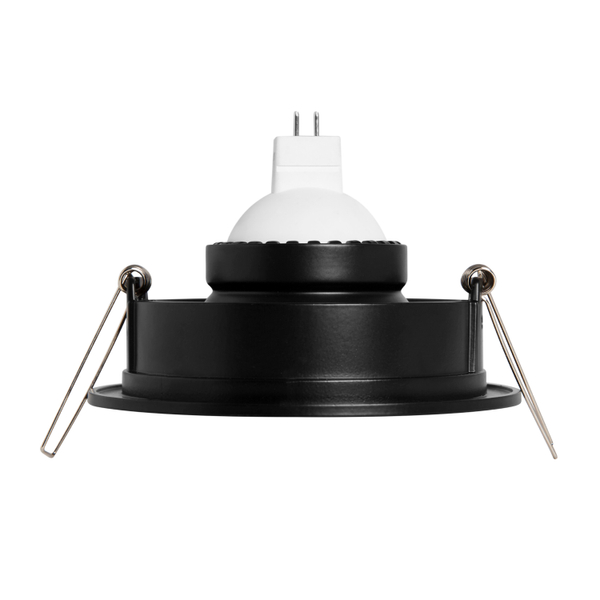 LÁMPARA DE EMPOTRAR EN TECHO TIPO DOWNLIGHT 6.2 X 10.7 CM 1 LUZ NEGRO ...