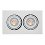 LÁMPARA DE EMPOTRAR EN TECHO TIPO DOWNLIGHT 10 X 21 X 11.8 CM 2 LUCES BLANCO LUZ NEUTRA | The ...