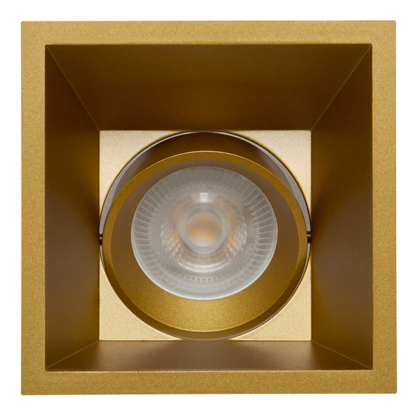 LÁMPARA DE EMPOTRAR EN TECHO TIPO DOWNLIGHT 7.5 X 10 X 10 CM 1 LUZ DORADO LUZ CÁLIDA | The Home ...