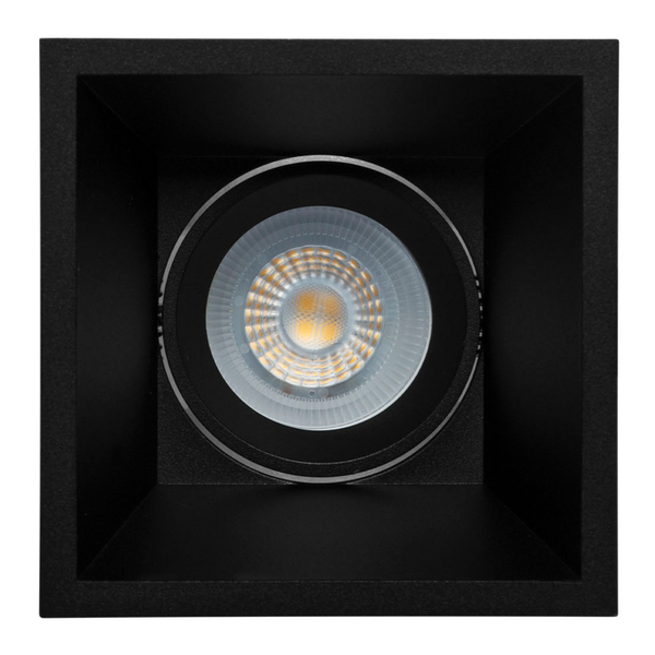 LÁMPARA DE EMPOTRAR EN TECHO TIPO DOWNLIGHT 7.5 X 10 X 10 CM 1 LUZ NEGRO LUZ NEUTRA | The Home ...