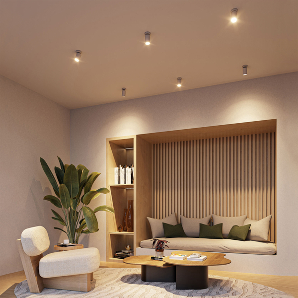 LÁMPARA DE SOBREPONER EN TECHO TIPO SPOT 8.2 X 5.5 X 11.3 CM 1 LUZ ...