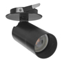 LÁMPARA DE EMPOTRAR EN TECHO TIPO SPOT 14.3 X 8.5 CM 1 LUZ NEGRO LUZ ...