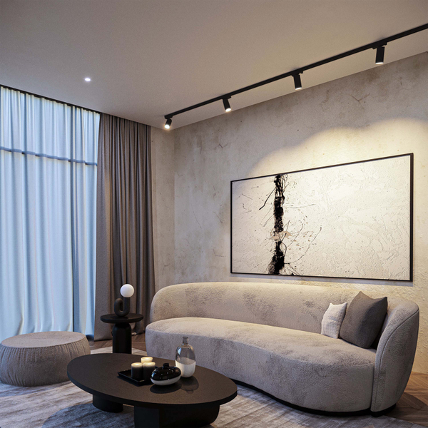 KIT DE ILUMINACIÓN DE RIEL, INCLUYE 3 LAMPARAS TIPO SPOT Y RIEL DE 1M ...