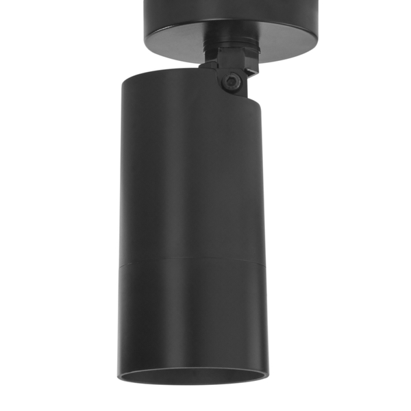 LÁMPARA DE SOBREPONER EN TECHO TIPO SPOT 14.3 X 6.5 CM 1 LUZ NEGRO LUZ ...