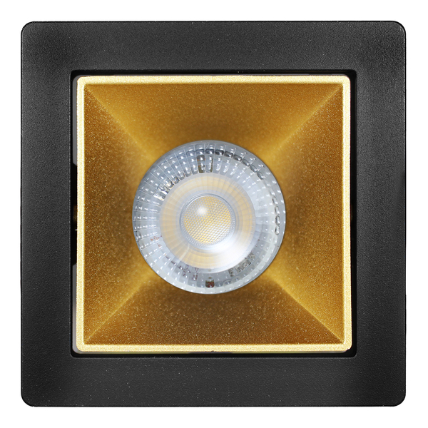 LÁMPARA DE EMPOTRAR EN TECHO TIPO SPOT 9 X 3.7 CM 1 LUZ NEGRO LUZ ...