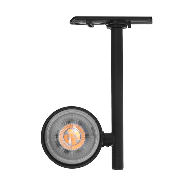 LÁMPARA DE USO EN RIEL EN TECHO TIPO SPOT 14.7 X 15.5 CM 1 LUZ NEGRO ...