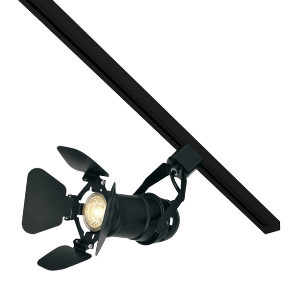 KIT DE 3 LÁMPARAS DE USO EN RIEL EN TECHO TIPO SPOTLIGHT 27.3 CM X 1 M ...