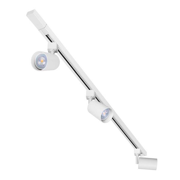 KIT DE ILUMINACIÓN DE RIEL, 3 LÁMPARAS, RIEL DE 1M, DE SOBREPONER EN ...