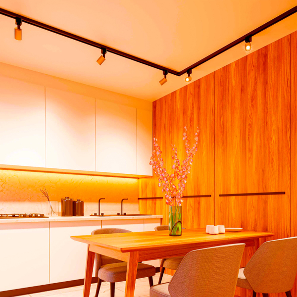 KIT DE 3 LÁMPARAS DE USO EN RIEL EN TECHO TIPO SPOT 12 CM X 1 M 3 LUCES ...